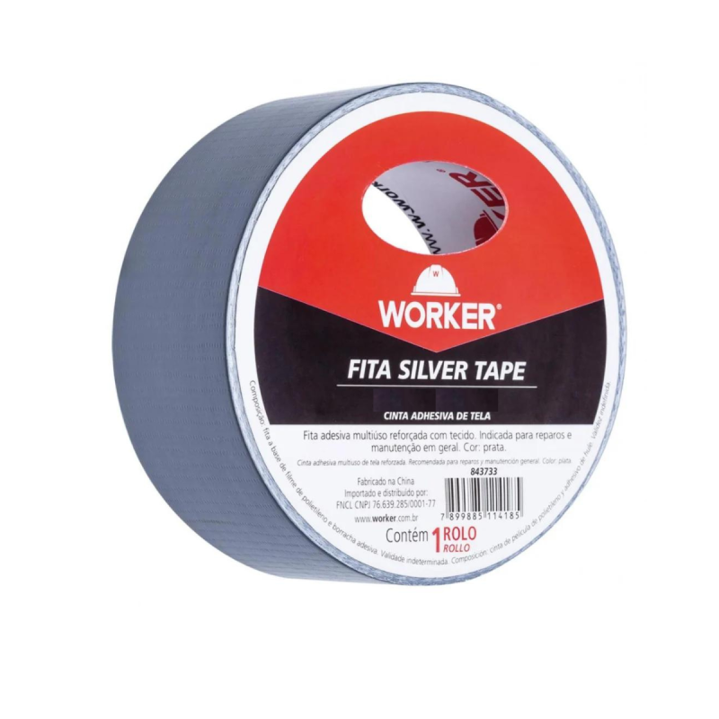 Fita Adesiva Silver Tape Worker