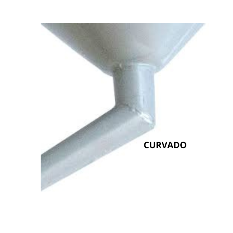 Funil Metalico 2 Curvas Pequeno Kala
